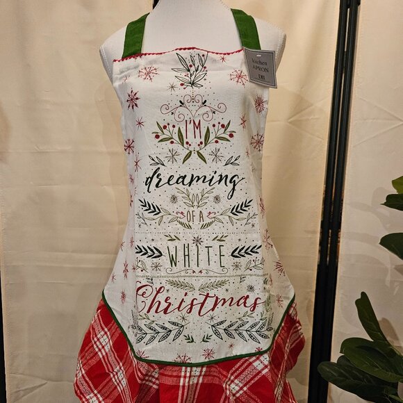 Design Imports | Holiday | Nwt Design Imports Christmas Ruffle Apron ...